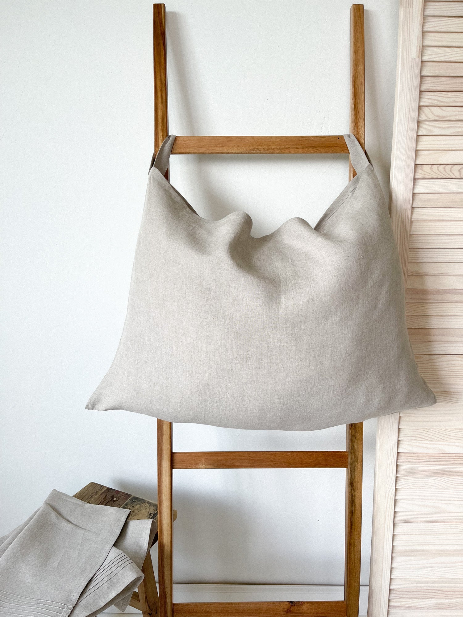 Linen Laundry Bags – Hanging or Drawstring Options – Linen Notes