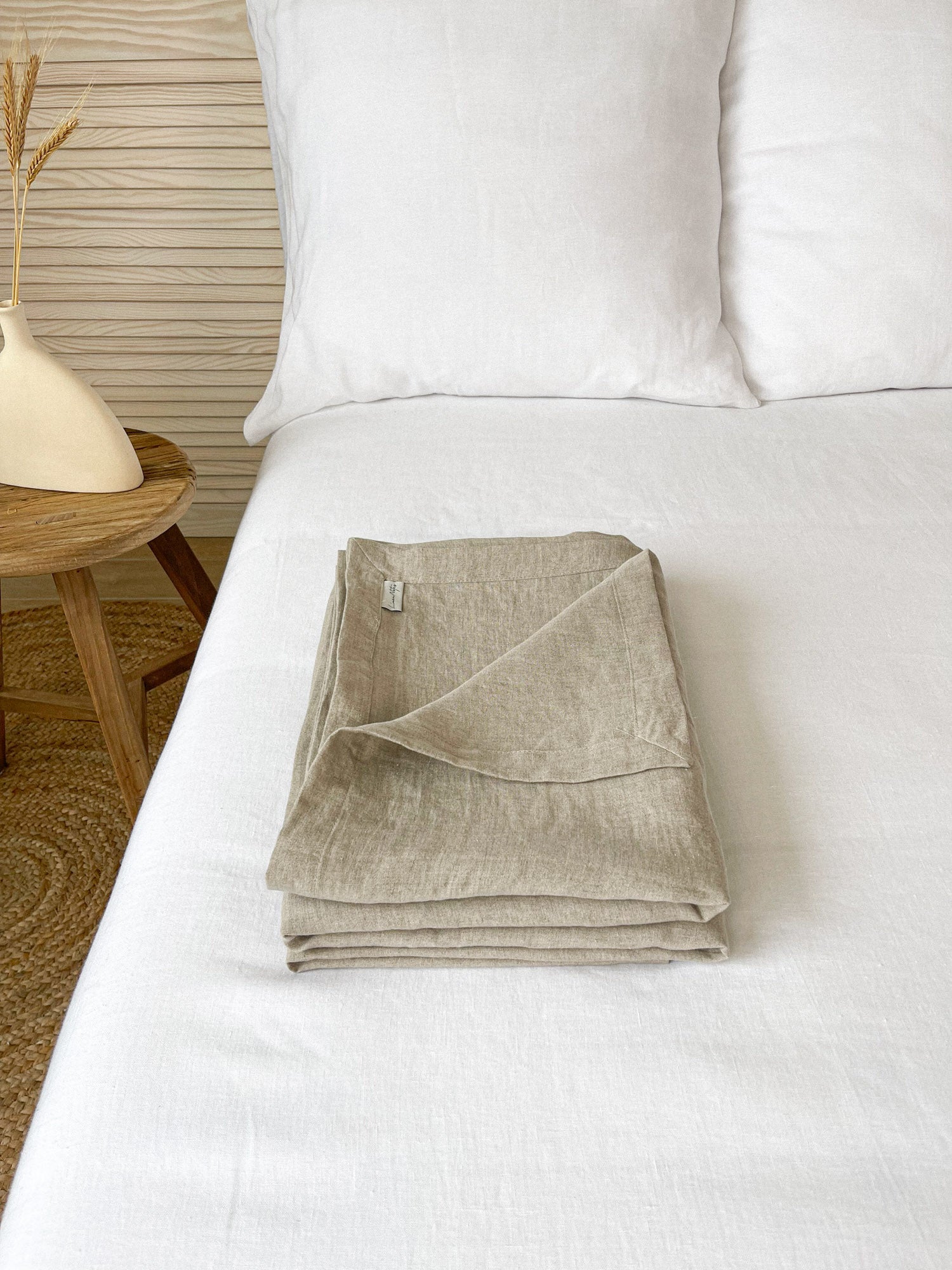 Beige Natural Flax Linen Summer Cover – Soft & Airy – Linen Notes