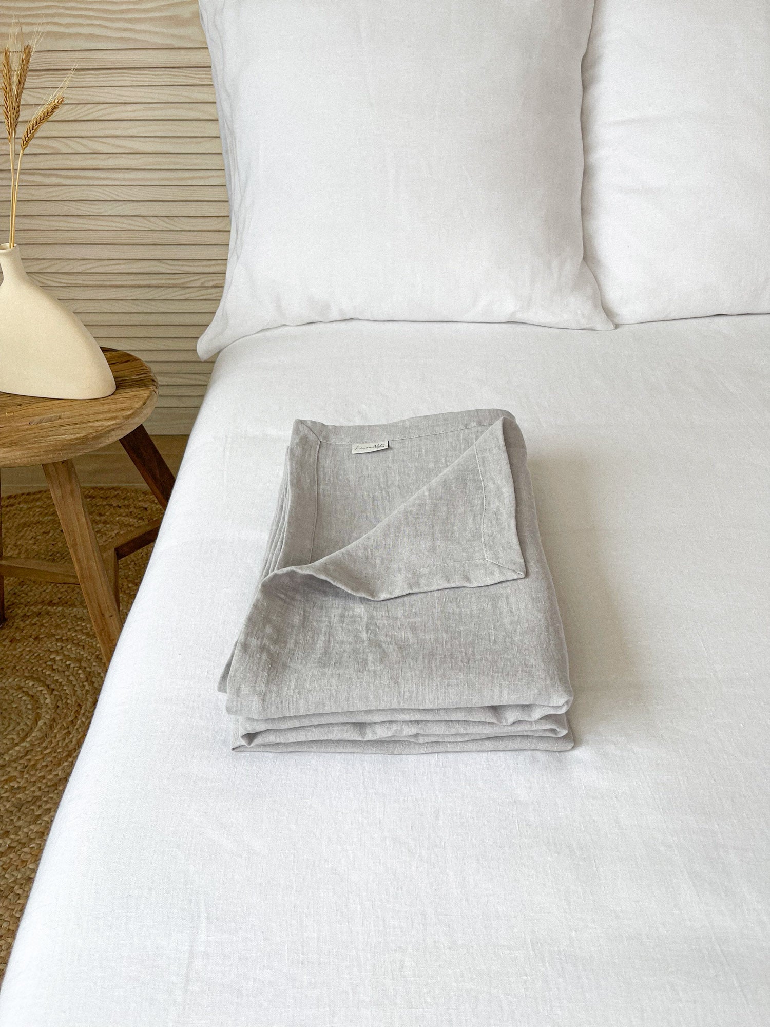 Light Gray Linen Summer Cover – Cool & Comfortable – Linen Notes