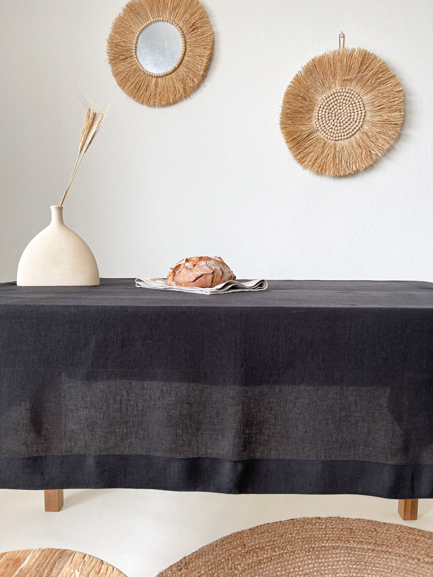 Black Linen Tablecloth | Linen Notes